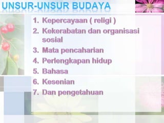 Berbagai budaya lokal, pengaruh budaya asing dan | PPT
