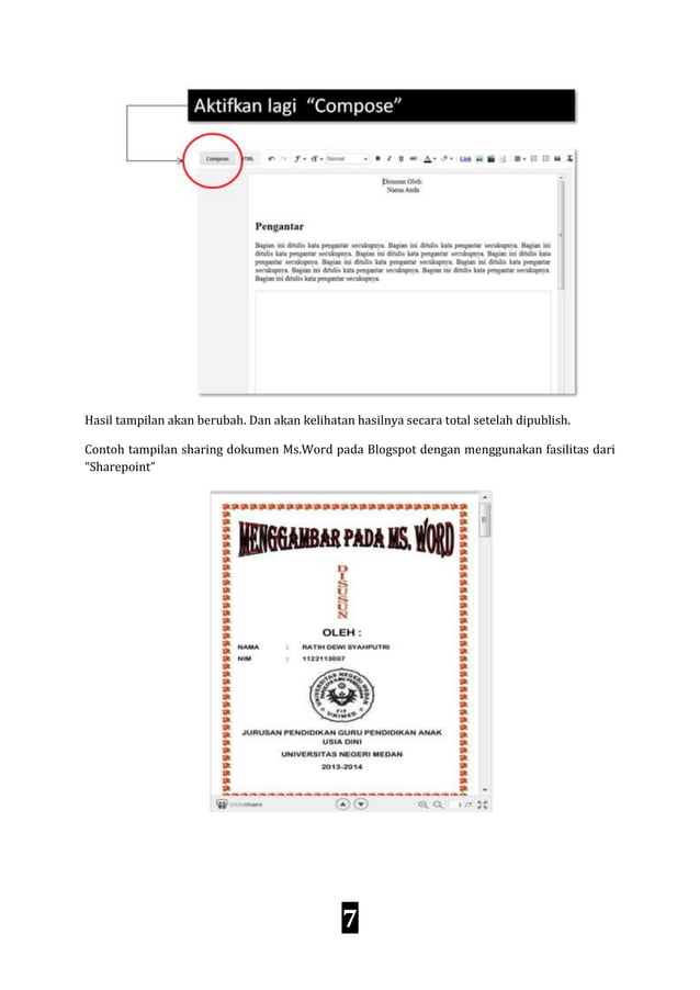 Berbagi dokumen Ms. Word pada Blogspot | PDF