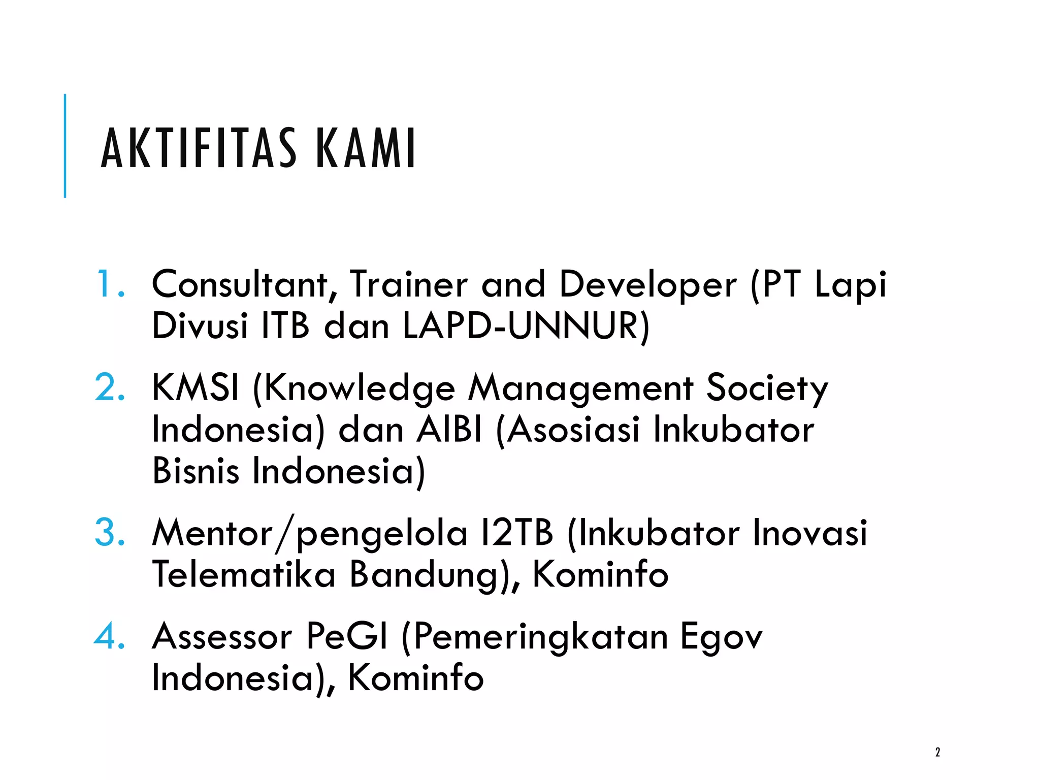 Berbagi Penerapan KM Pemerintahan | PDF