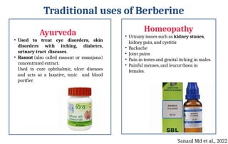 Berberine:- “The Nature’s Wonder compound”. | PPTX