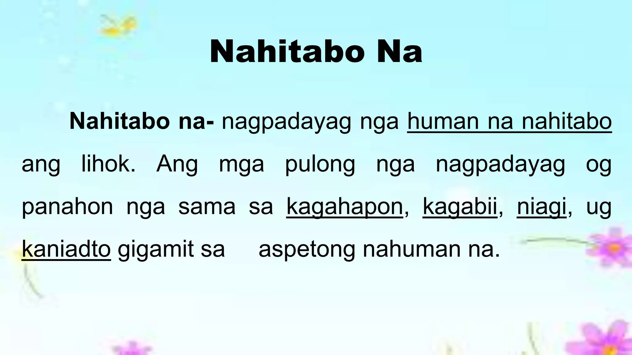 Berbo o Pulong Lihok | PPTX