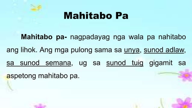 Berbo o Pulong Lihok | PPTX