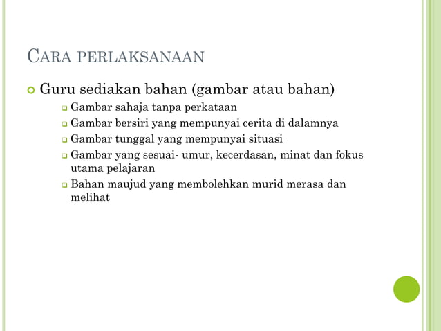 Bercerita tentang gambar atau bahan tiada perkataan | PPTX