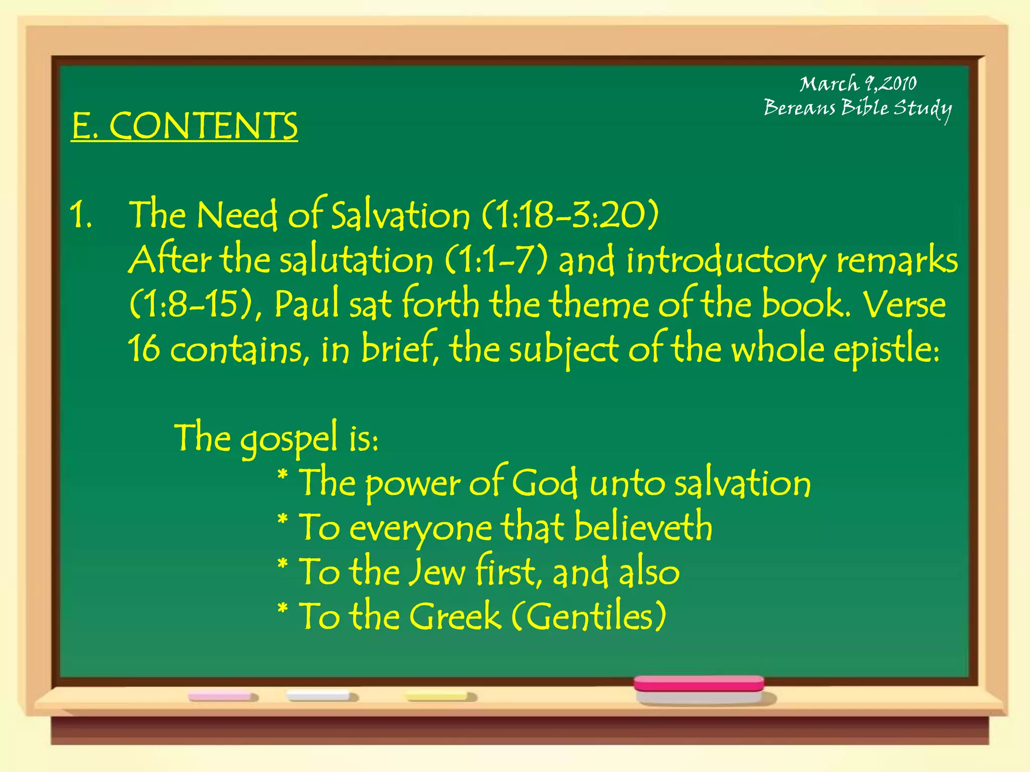 The Book of Romans | PPTX