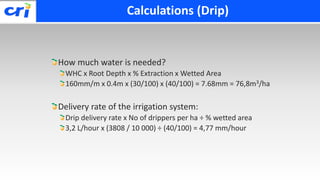 Berekeninge Drip besproeiing.pptx