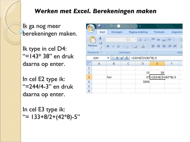 Berekeningen maken | PPT