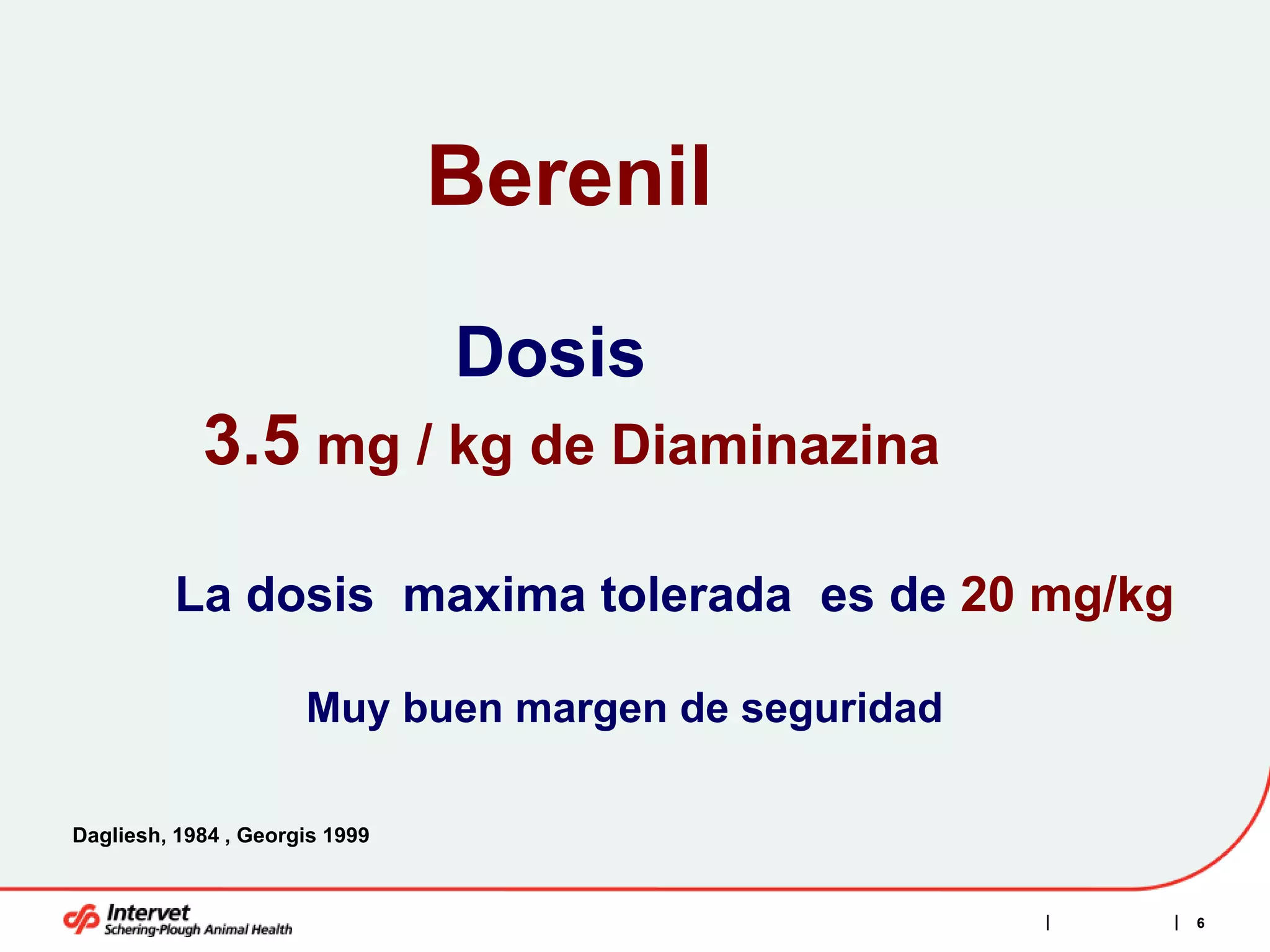 Berenil msd antiparasitarios finca productiva | PPT