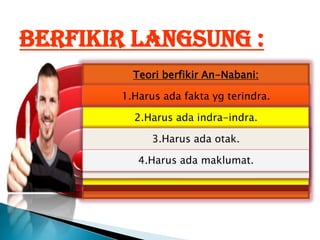 Berfikir mendasar yang masuk akal. | PPT