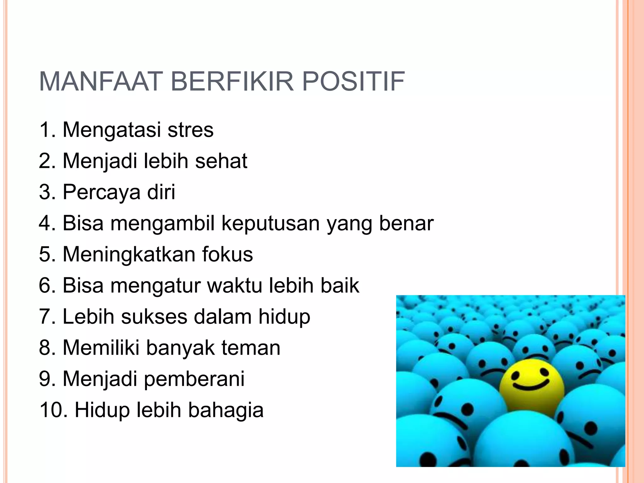 Berfikir positif dan berfikir positif vs berfikir | PPTX