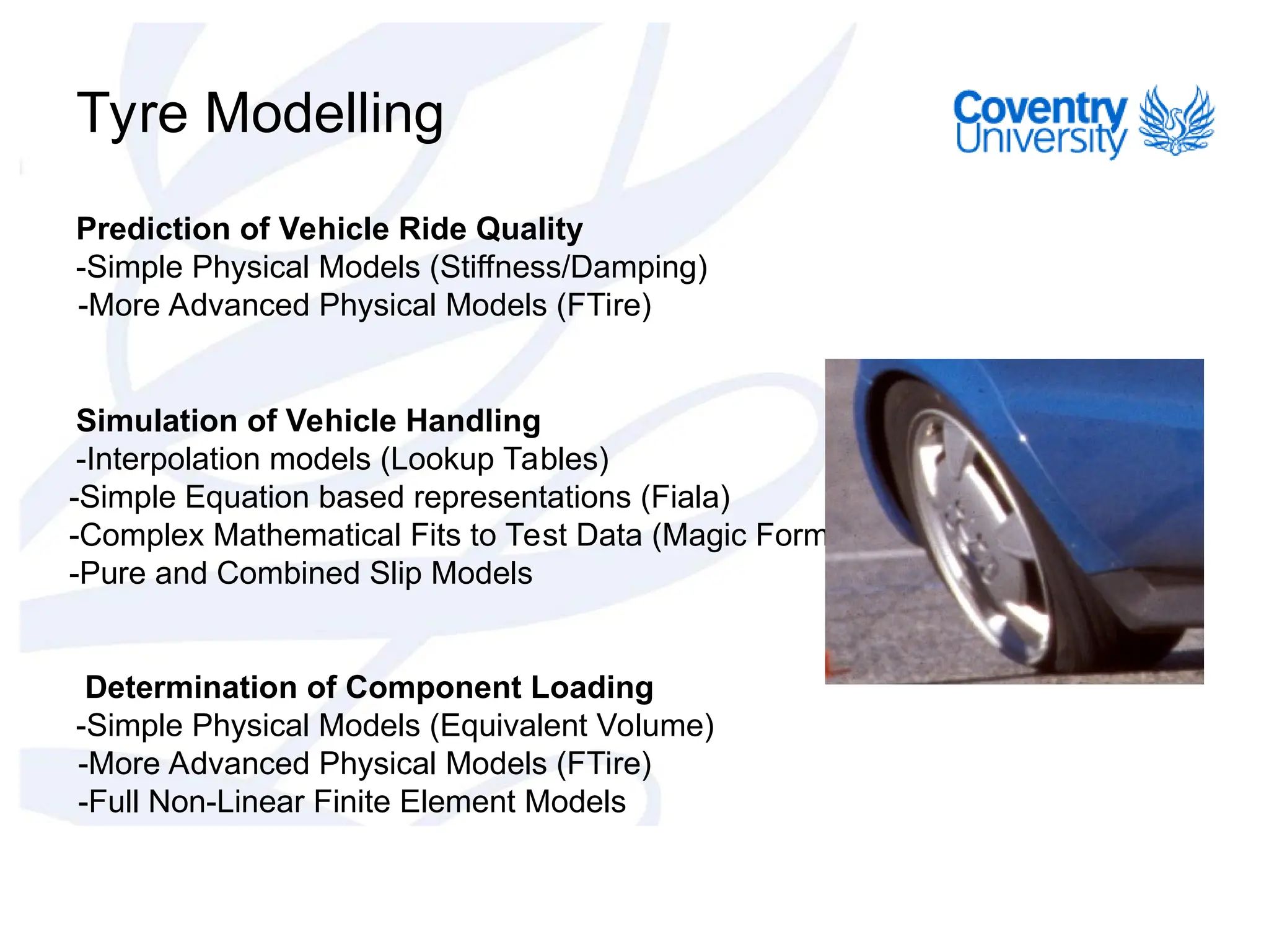 Bergamo Lecture 5 - Tyre Modelling Simulation | PPT