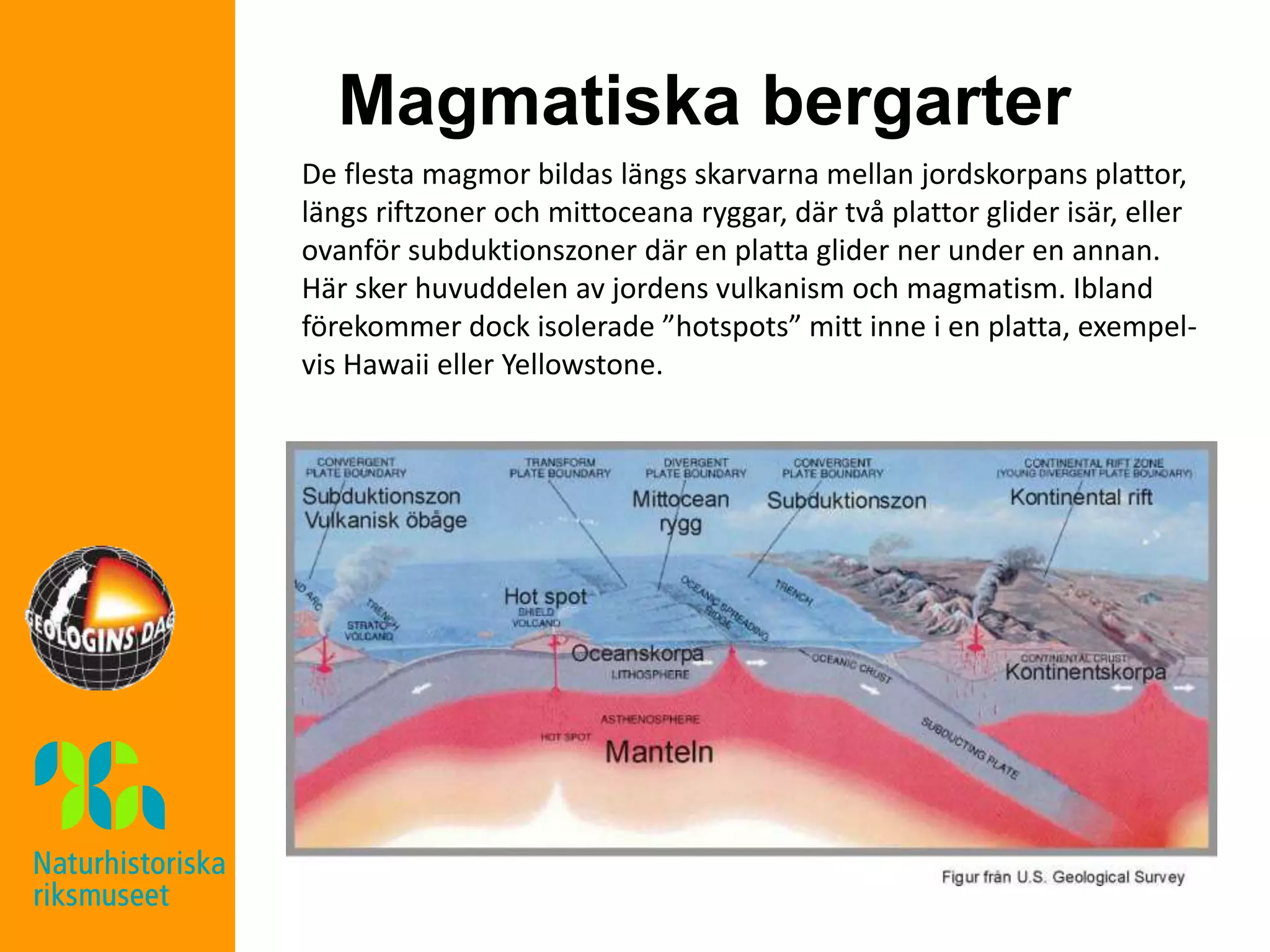 Bergarter och Bergartscykeln (Geografi lektionsmaterial) | PPTX