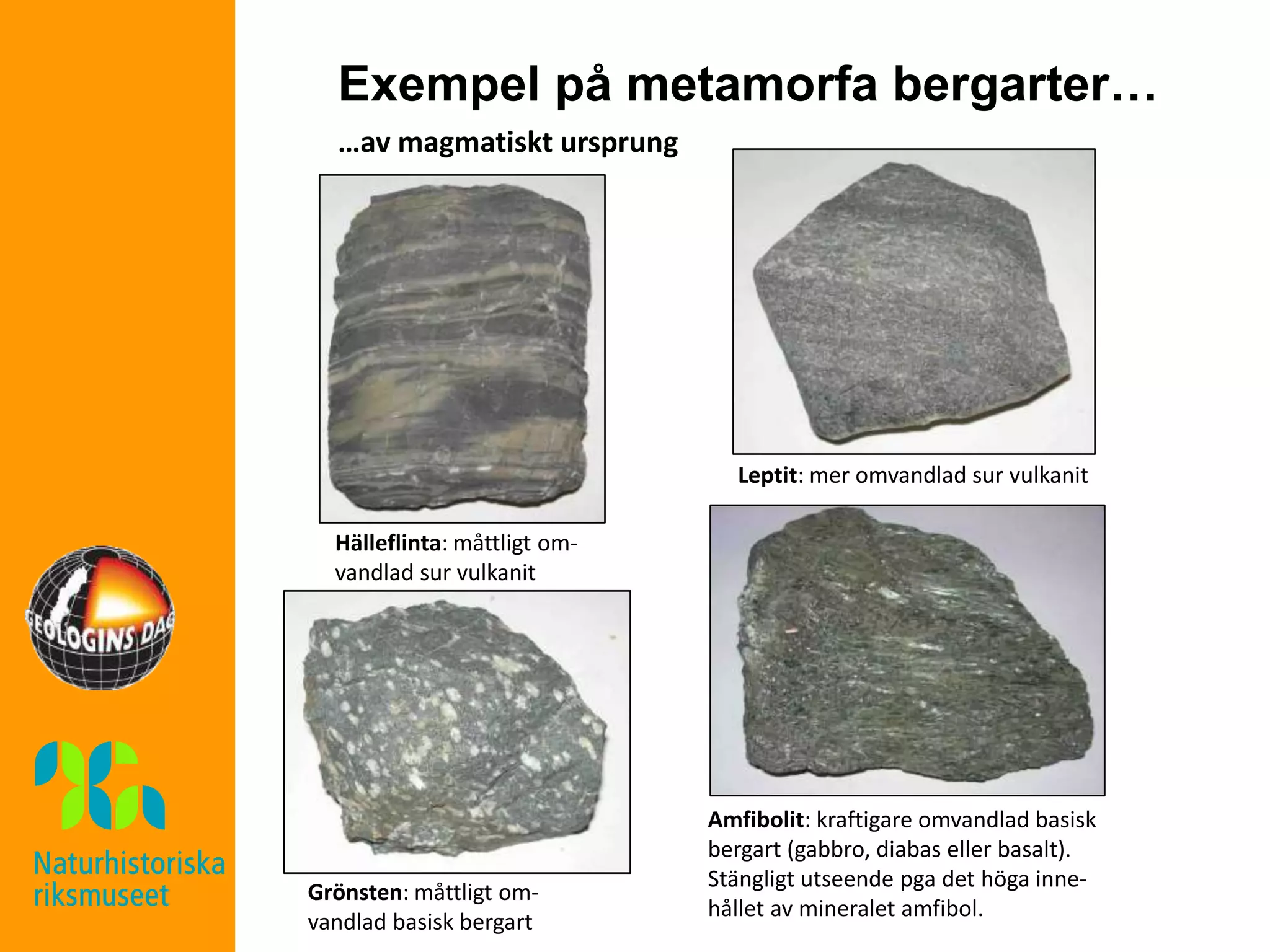 Bergarter och Bergartscykeln (Geografi lektionsmaterial) | PPTX