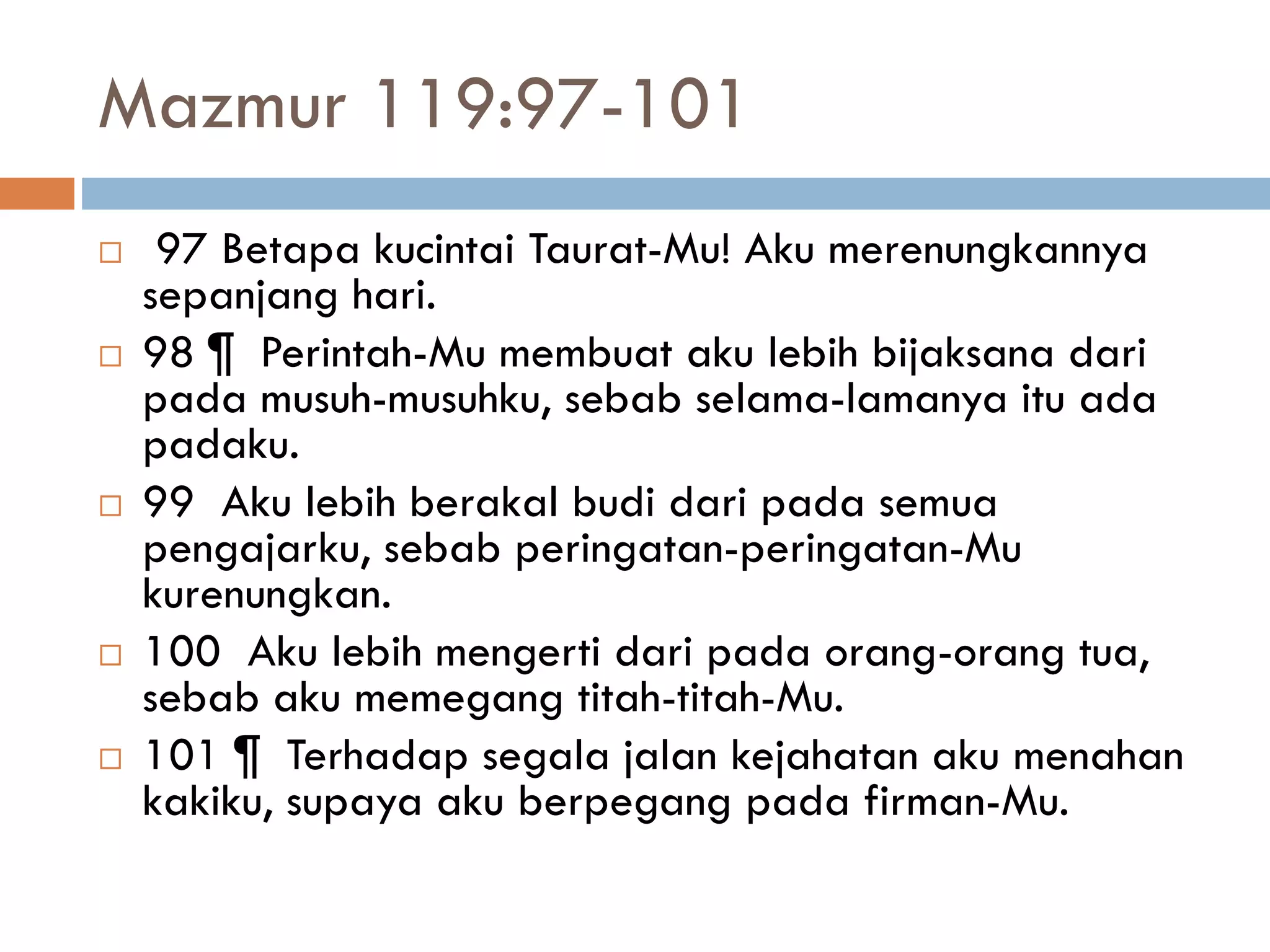 Bergaul dengan firman Allah | PPTX