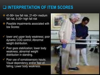 Berg balance scale. By Philans Cosmos Ankrah | PPSX