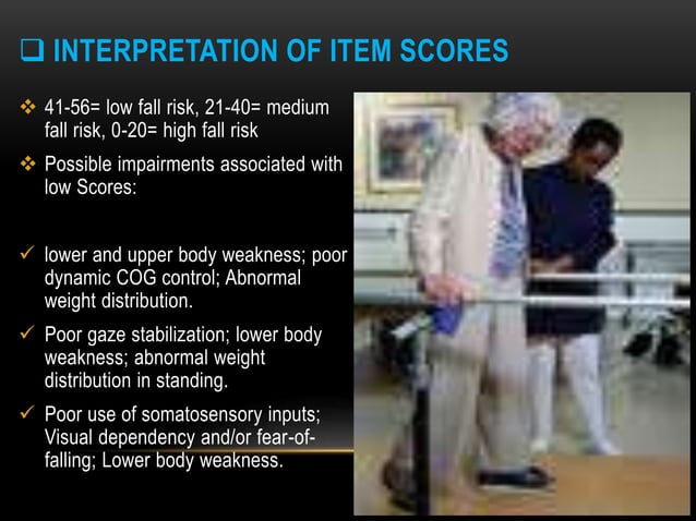 Berg balance scale. By Philans Cosmos Ankrah | PPSX