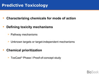 Defining Chemical Target and Pathway Toxicity Mechanisms with Primary ...