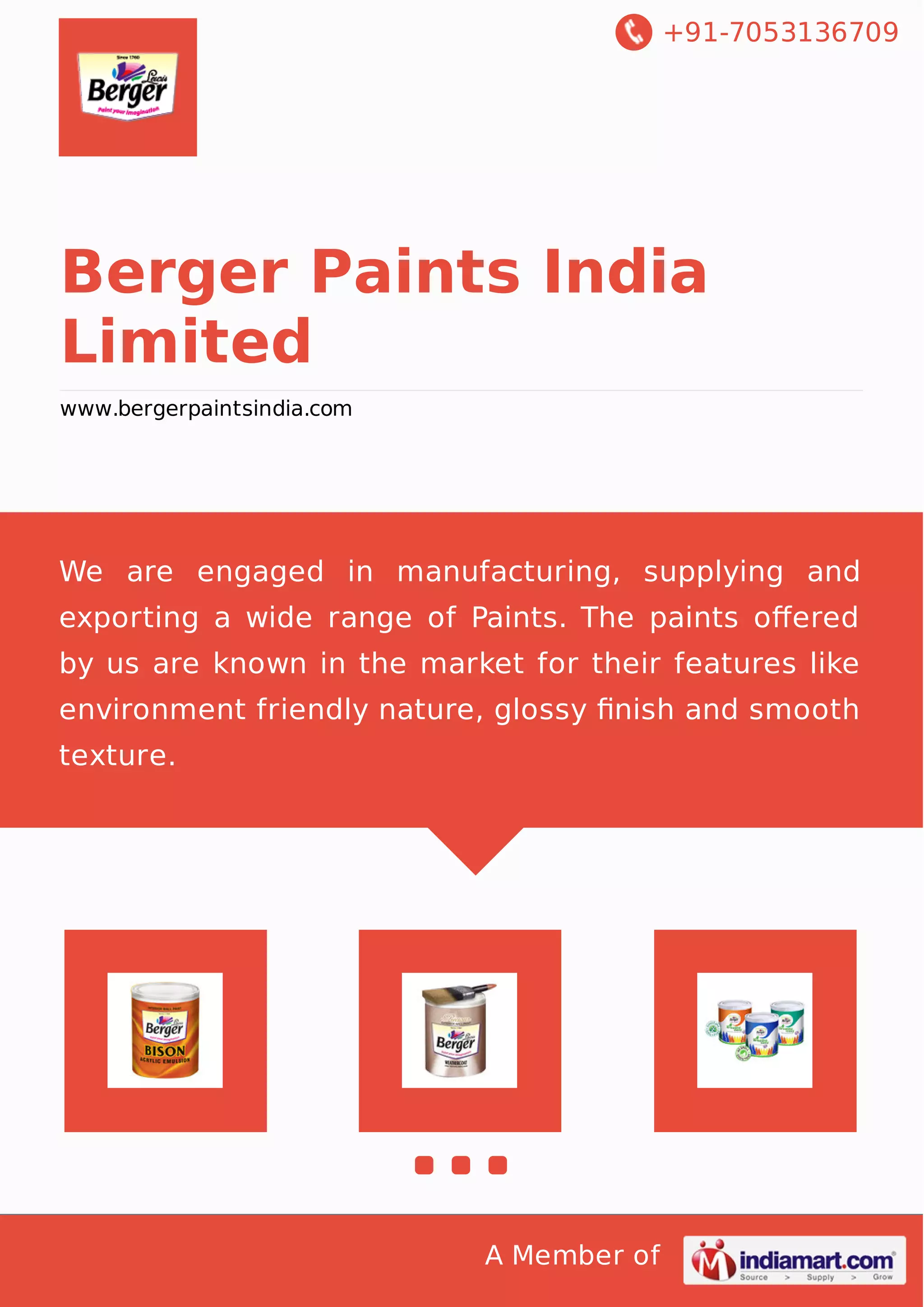 Berger paints-india-limited | PDF