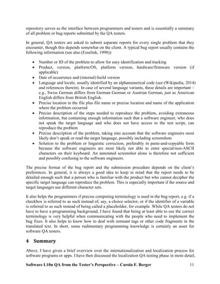 Software Localization (L10N) Quality Assurance from the Tester's ...