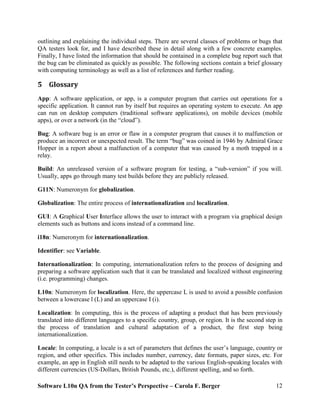 Software Localization (L10N) Quality Assurance from the Tester's ...