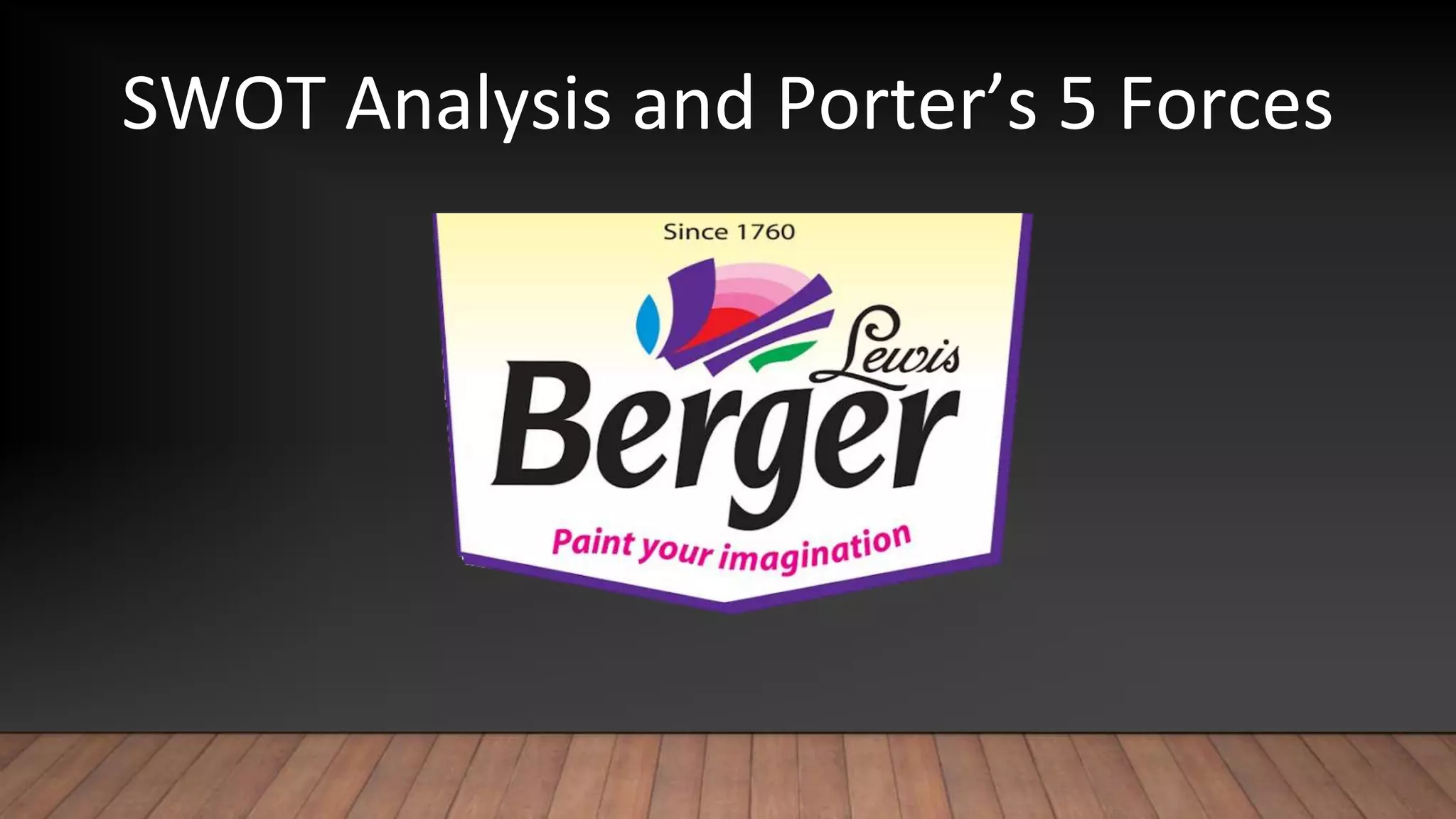 SWOT Analysis of Berger Paints and Porter's 5 Forces Analysis for ...