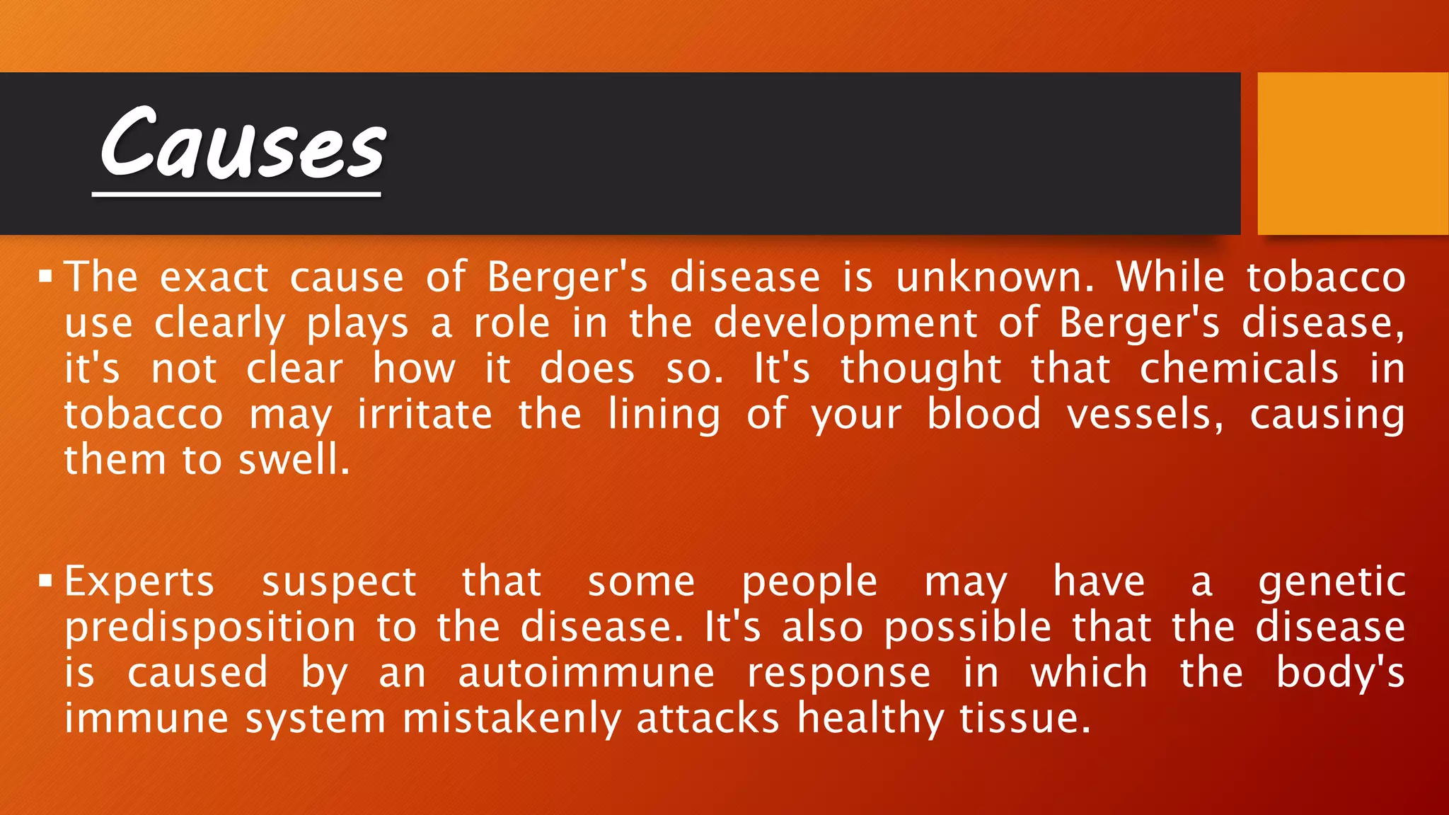 Berger's disease | PPTX