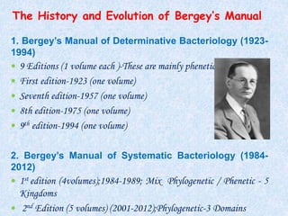 Bergey's classification presentation | PPTX | Biological Sciences | Science