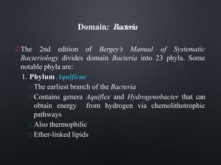 Bergey's manual systematic bacteriology IInd edition | PPSX