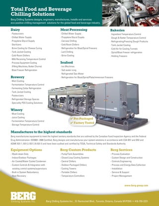 Berg food & beverage brochure | PDF