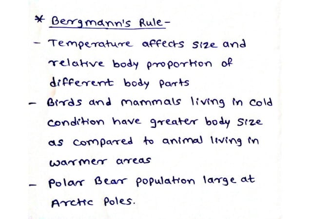 Bergmann's Rule | PDF