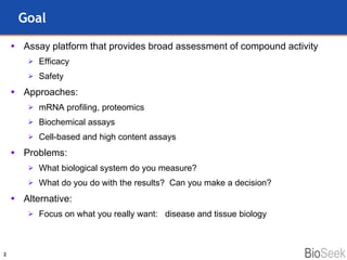 BioMAP ® Primary Human Cell-Based Systems for Drug Discovery | PPT