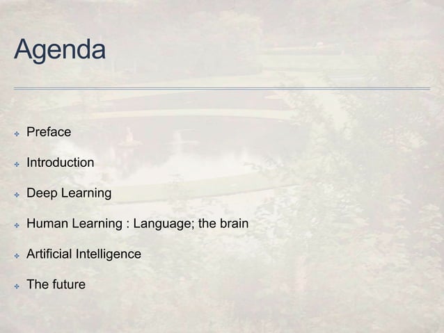 Matter and Memory and Deep Learning | PPT