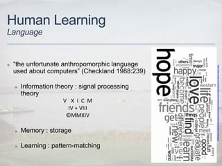 Matter and Memory and Deep Learning | PPT