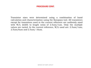 Berido op layout | PPT