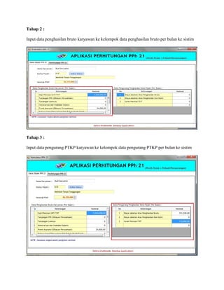 Aplikasi PPh 21 | PDF