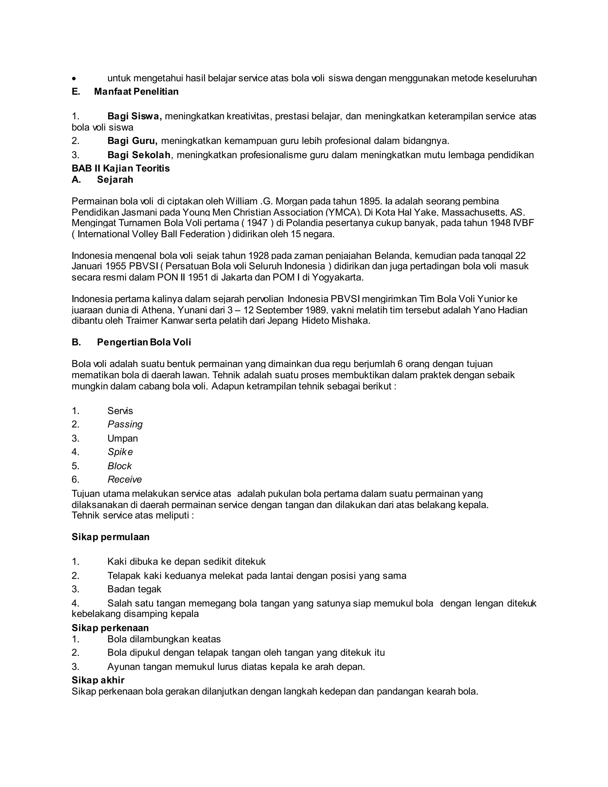 Berikut ini contoh proposal ptk penjaskes sd | DOCX