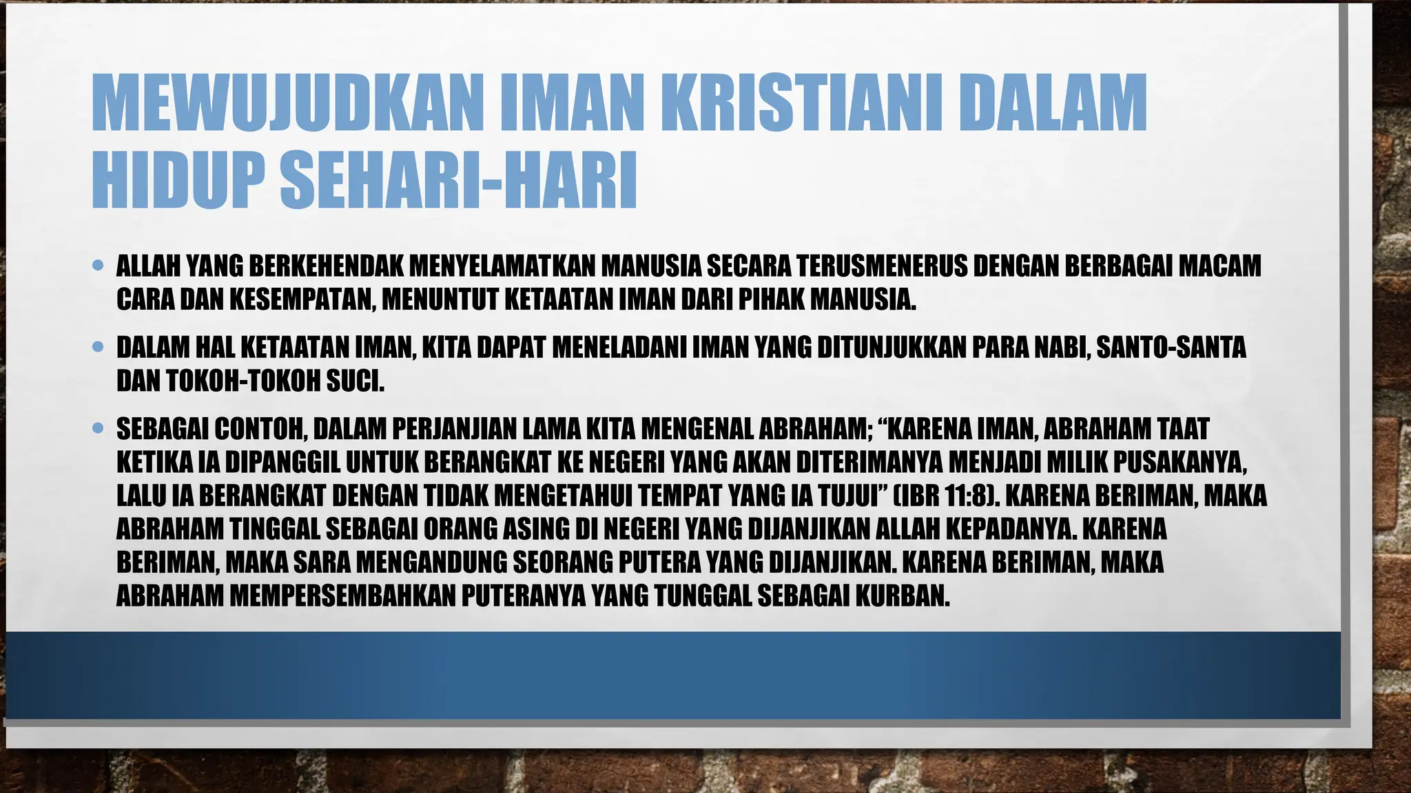 Materi Pendidikan Agama Katolik dan Budi Pekerti Beriman Kristiani.ppt