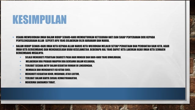 Materi Pendidikan Agama Katolik dan Budi Pekerti Beriman Kristiani.ppt