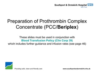 Beriplex v4 | PPT | Blood Disorders | Diseases and Conditions