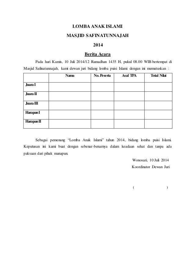 Format Penilaian Lomba Paduan Suara Format Penilaian Lomba Paduan Suara