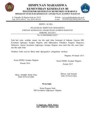 Berita acara fix | DOCX