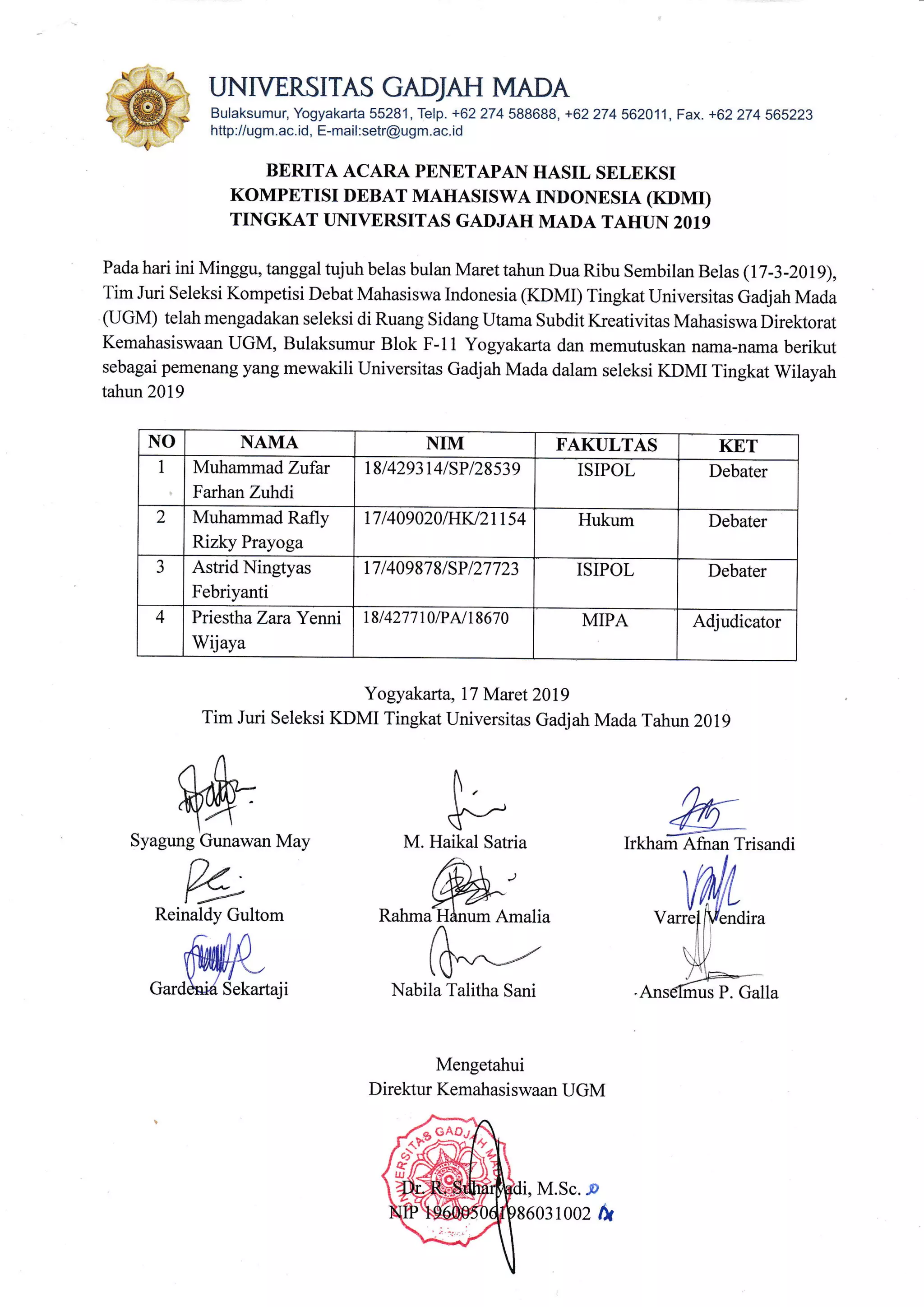 Berita acara kdmi | PDF