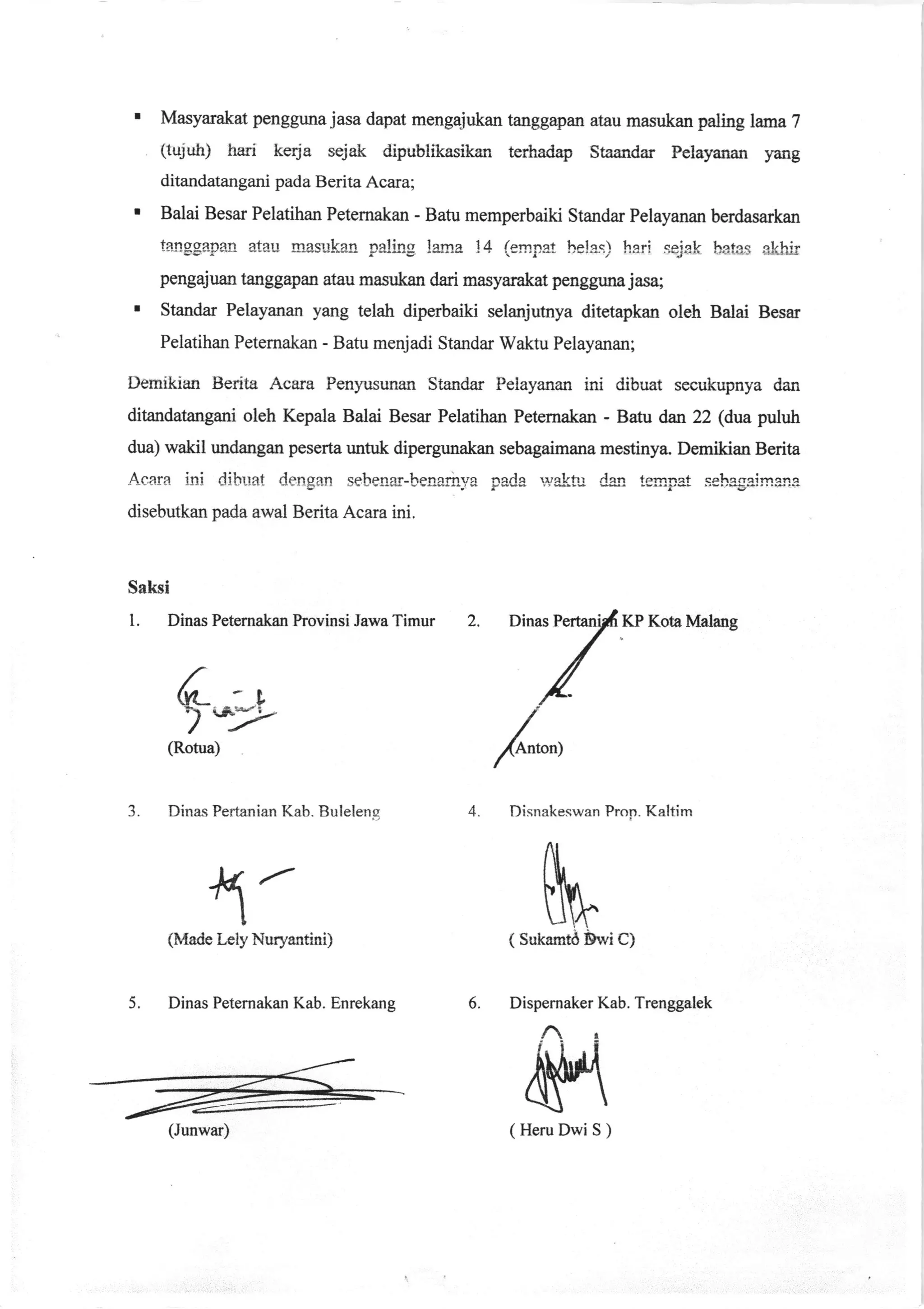 Berita acara kesepakatan | PDF