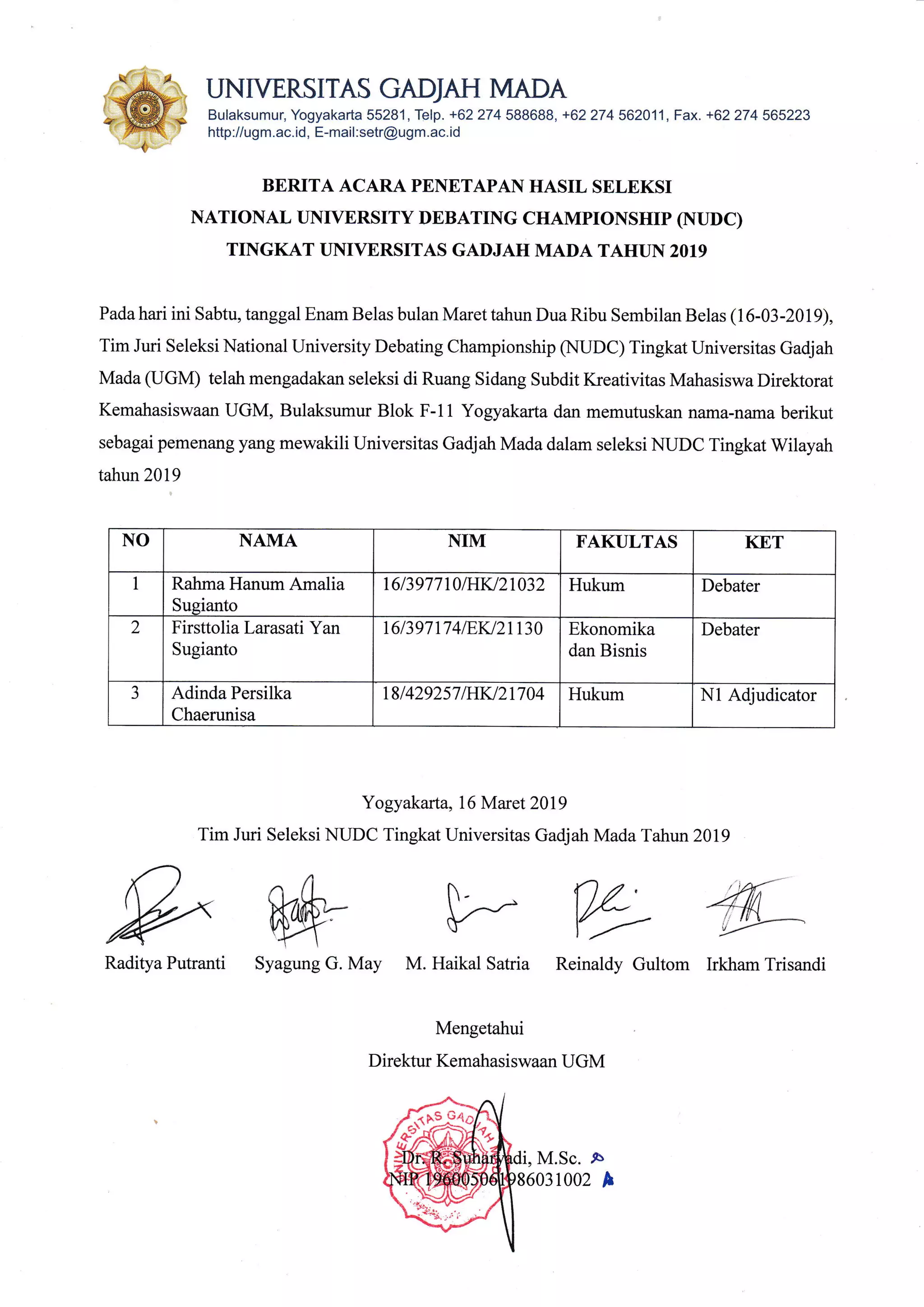 Berita acara nudc | PDF