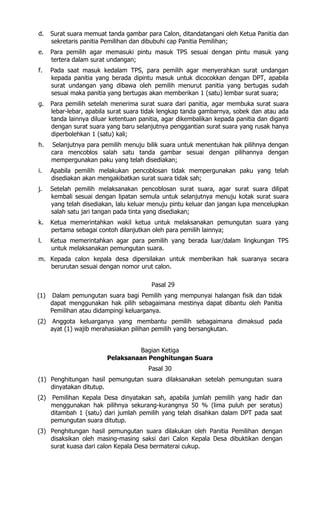 Berita daerah kabupaten bekasi tentang pedoman pelaksanaan pilkades | PDF