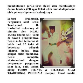 Berita Silat Beksi Tradisional H Hasbullah | PDF