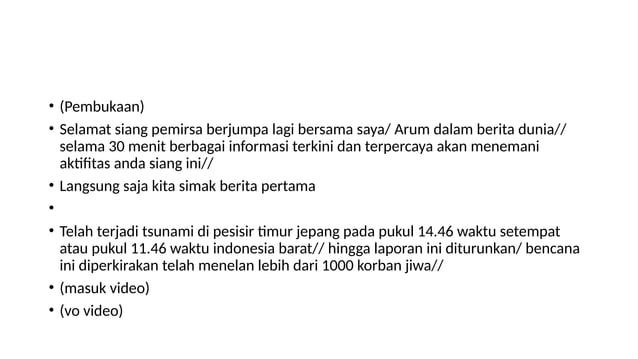 Berita text contoh skrip .pptx
