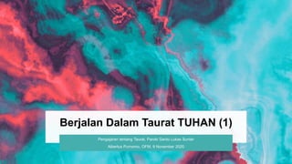 Berjalan dalam taurat tuhan (1) | PPTX