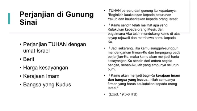 Berjalan dalam taurat tuhan (1) | PPT