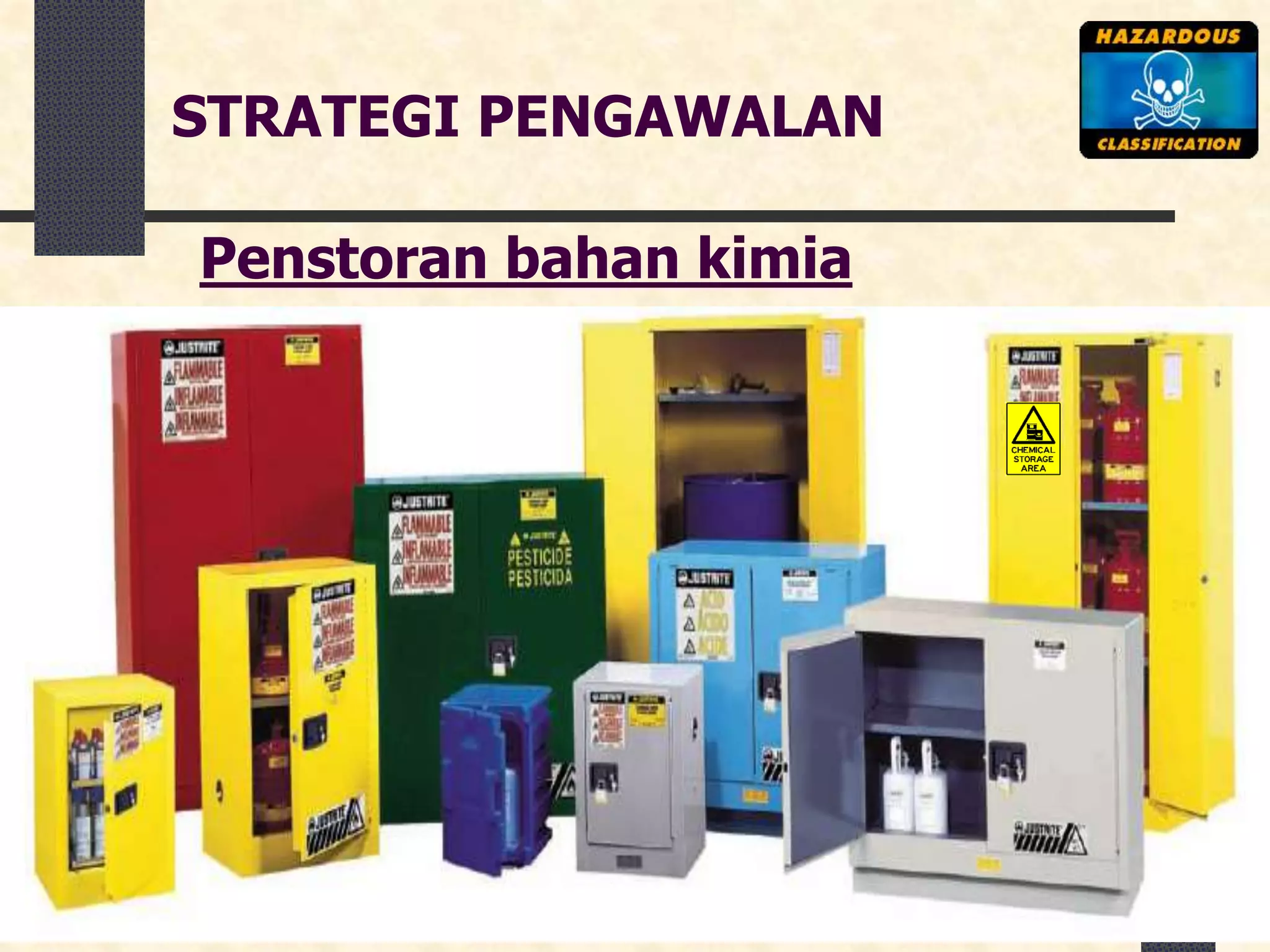 Keselamatan Semasa Mengendalikan Bahan Kimia Berbahaya | PPT