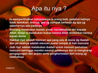 Berjihad memeranggi ujub dan riya | PPT